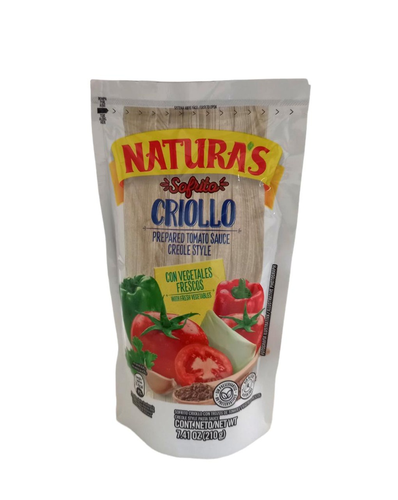 SOFRITO CRIOLLO NATURAS 210G | Supermercado El Éxito